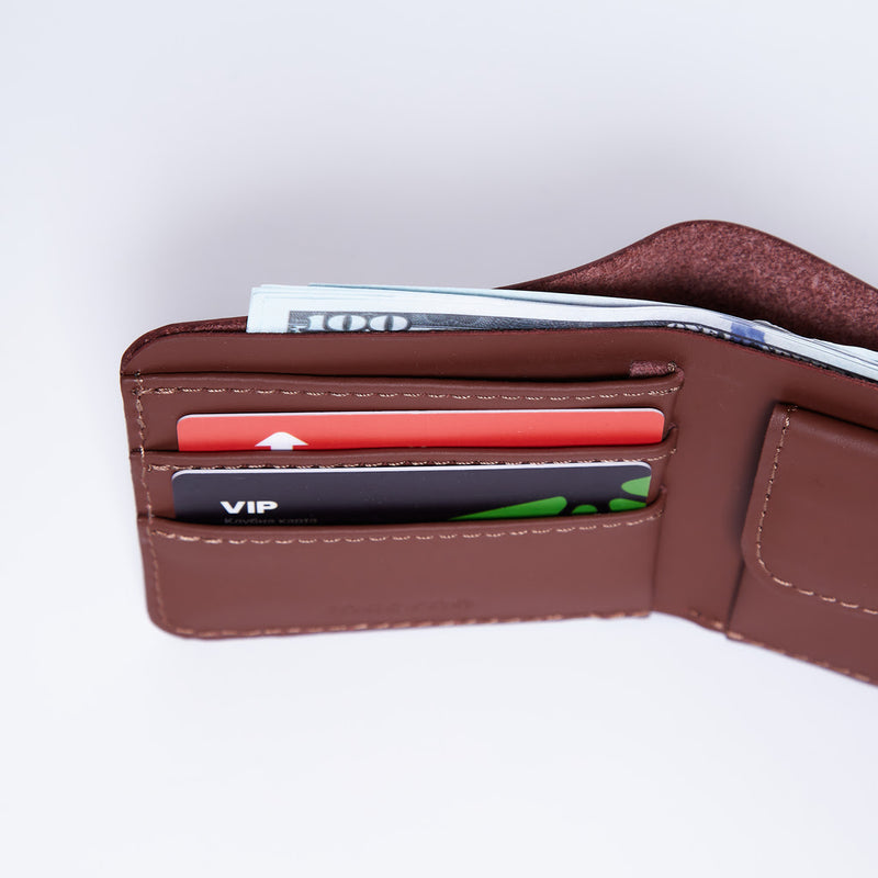 Mini Jack wallet made from classic leather