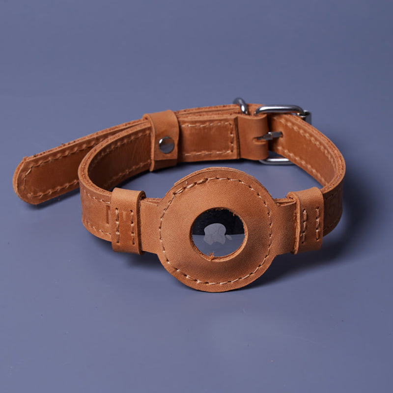 Tiny Air Collar leather collar for puppies, small and medium dogs