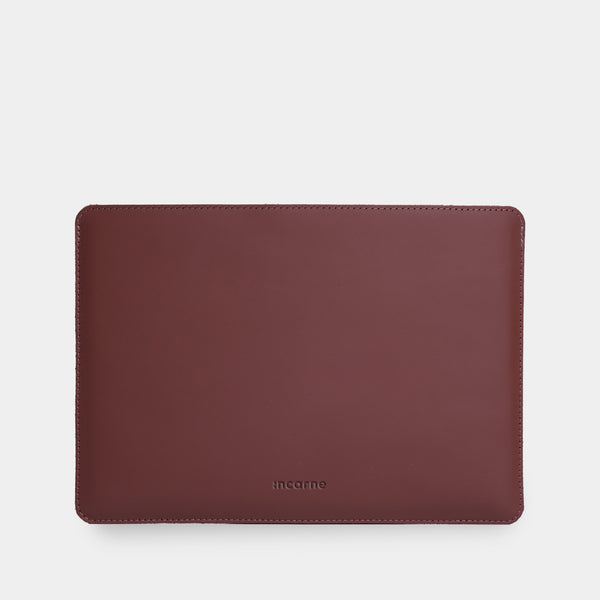 Gamma Plus Brown Leather Laptop Sleeve by INCARNE™ – Premium Protection